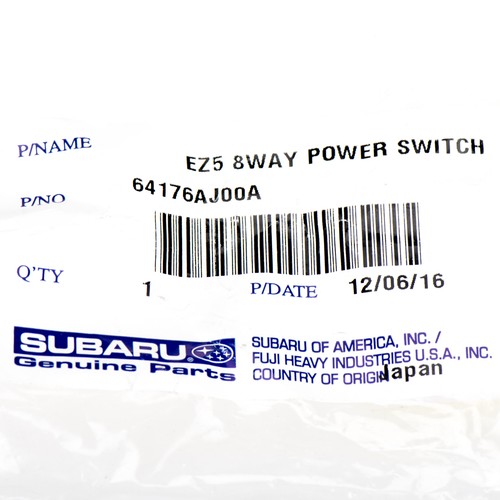 OEM 2010-2014 Subaru Front Driver Power Seat Switch Legacy & Outback ...