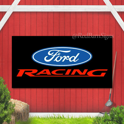 Ford Motorcraft Racing Banner Flag Big Automotive Car Mechanic Garage ...