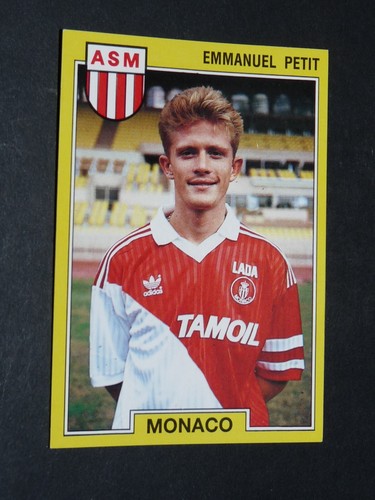 #136 EMMANUEL PETIT AS MONACO PANINI FOOTBALL FOOT 92 1991-1992 | eBay