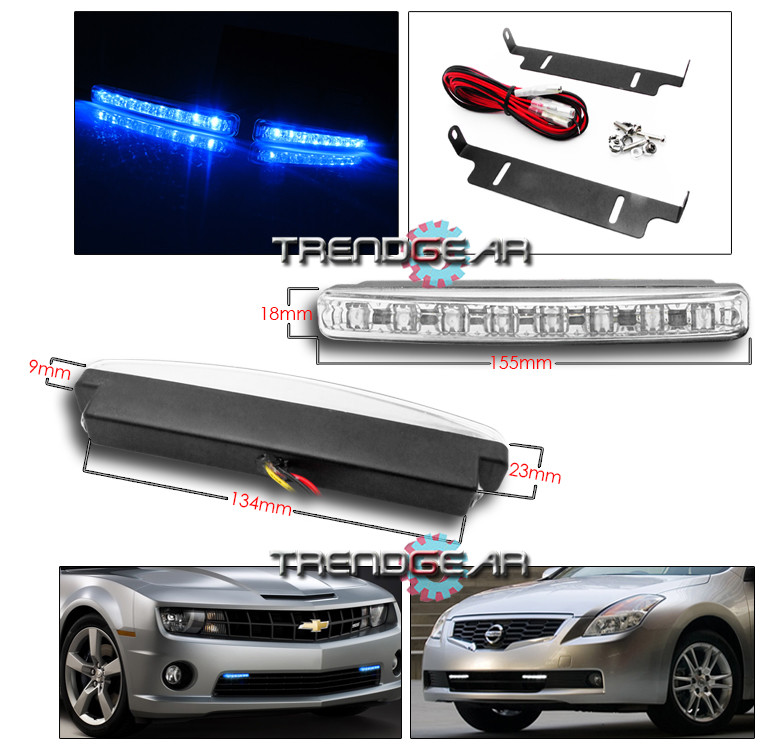 FOR 2002-2007 BUICK RENDEZVOUS REPLACMENT CHROME HEADLIGHT W/BLUE LED ...