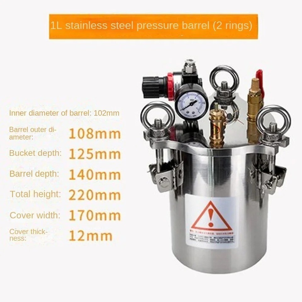 Stainless Steel Pressure Tank Dispensing Pressure Tank Storage Tank 1L ...