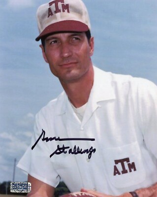 GENE STALLINGS SIGNED AUTOGRAPHED TEXAS A&M AGGIES 8x10 PHOTO COA | eBay