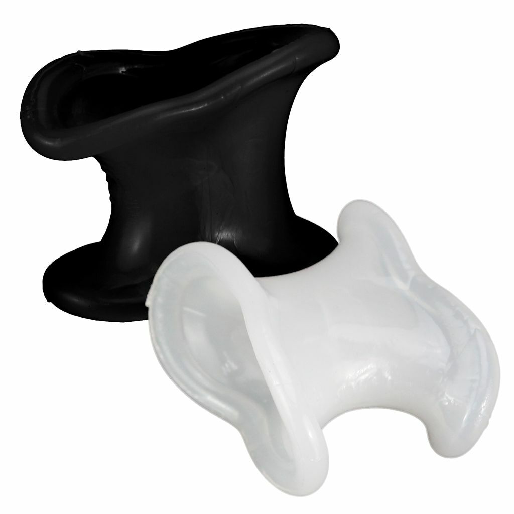 Mens Male Soft Scrotum Testicle Squeeze Rings Cage Stretcher Enhancer ...