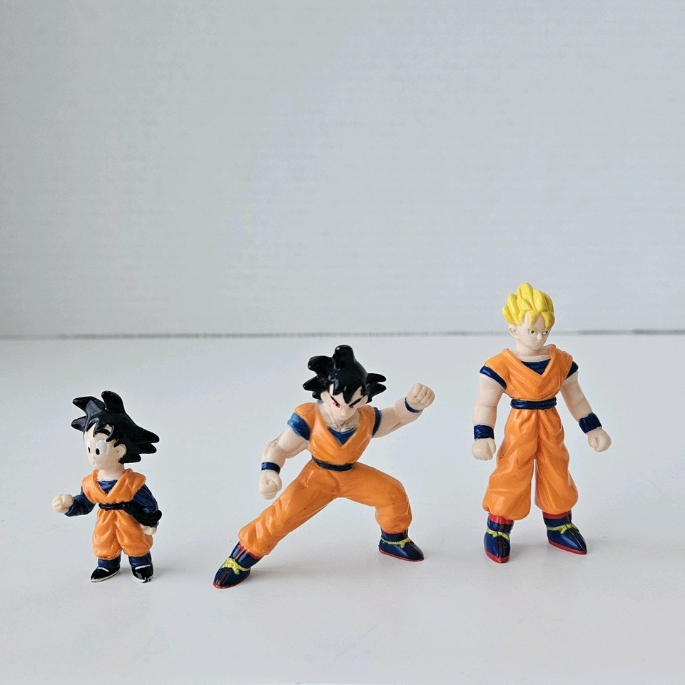 Vintage 1989 Dragon Ball Z Mini Figures DBZ Figure AB Toys ~ Lot 3 ...