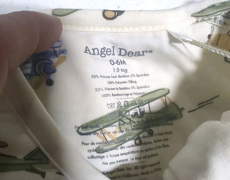 Angel Dear Baby Sleep Sack 0-6 Months - Vintage Airplane - New With ...