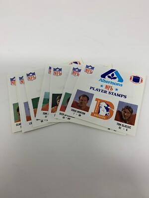 1980 DENVER BRONCOS STAMP SET POLICE/ALBERTSON’S - 9 Sheets/18 Stamps ...