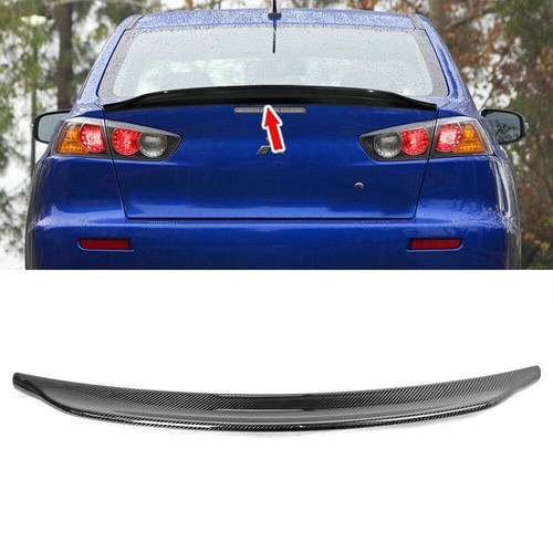RS Style Carbon Fiber Trunk Rear Spoiler For 2008-2017 Mitsubishi ...