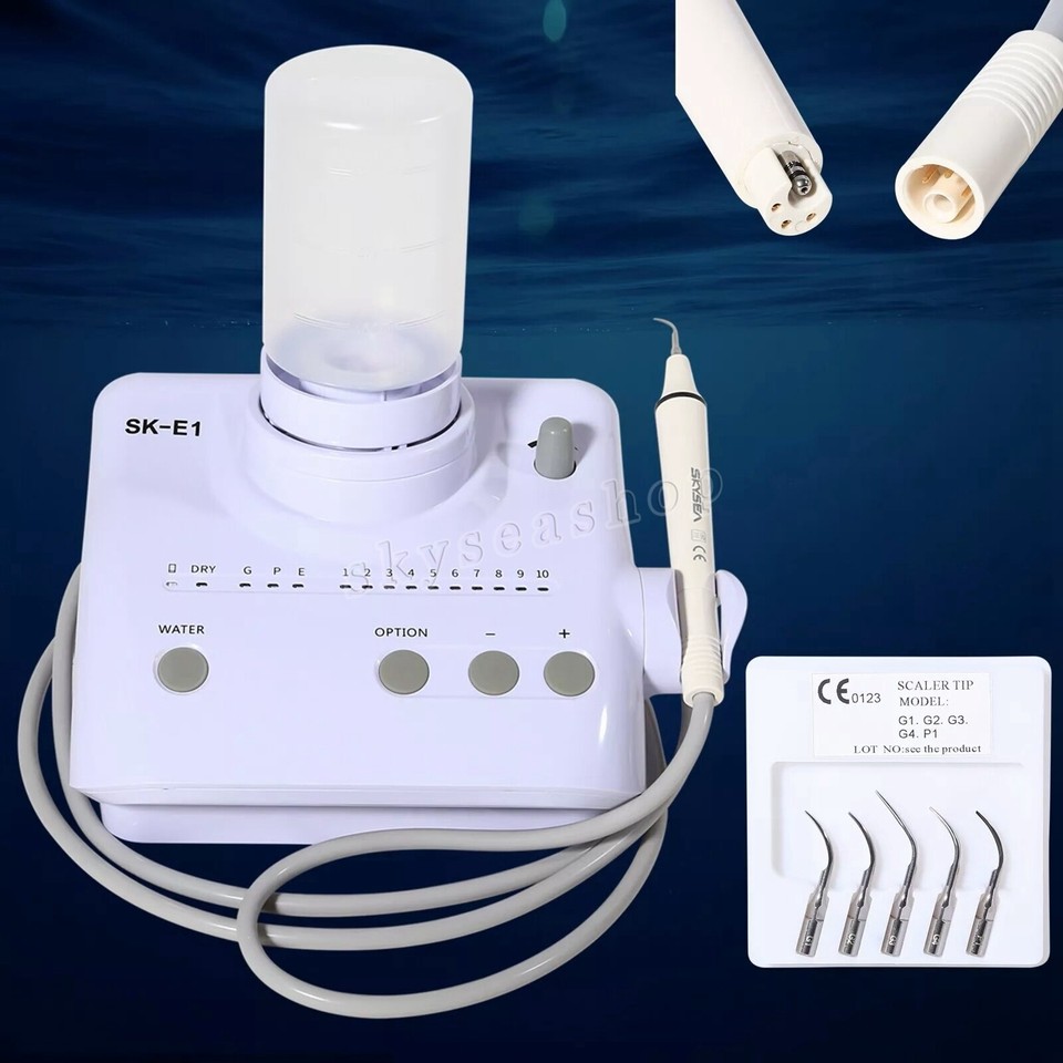 Dental Ultrasonic Piezo Scaler fit EMS WOOKPECKER Handpiece w/ 2 Dosing ...