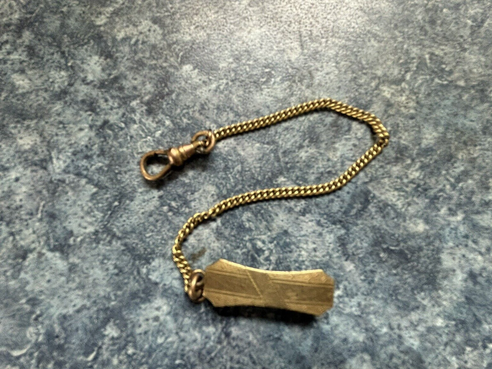 Vintage Pocket Watch Fob with Tie Clasp type End | eBay