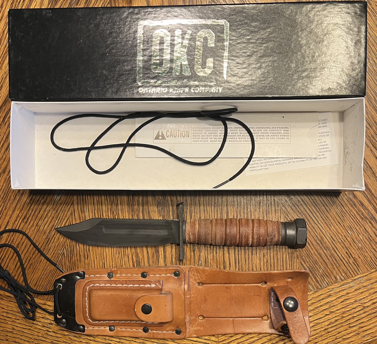 Ontario Knife Company 499 Air Force Survival Knife 5" Saw Back Blade ...