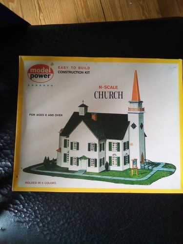Model Power-- N Scale-- large church #1516 | eBay