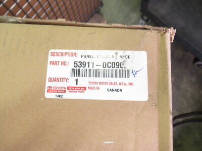 Genuine OEM Toyota 53911-0C090 Front Valance Panel 2015-2021 Toyota ...