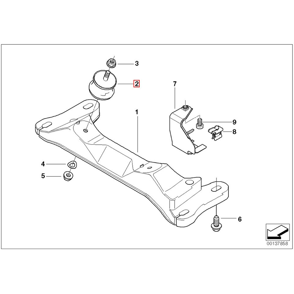 2PCS L+R Transmission Mount Replacement For BMW E36 E39 E46 E88 E90 ...