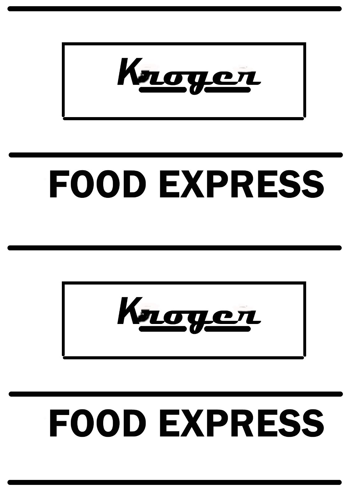 Metalcraft Kroger water slide decal set 4.3 by 2.5" SHIPPING W/TRACKING ...