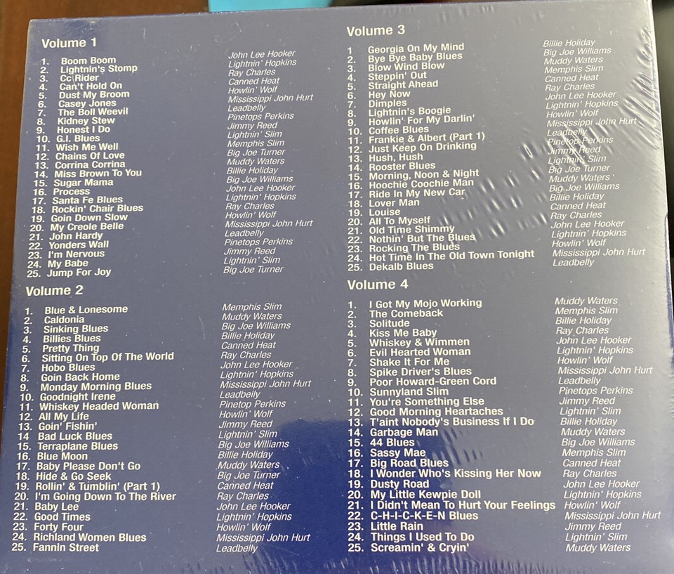 100 BLUES MASTERS~~~~4 CD SET~~~~NEW SEALED! 81227140120| eBay