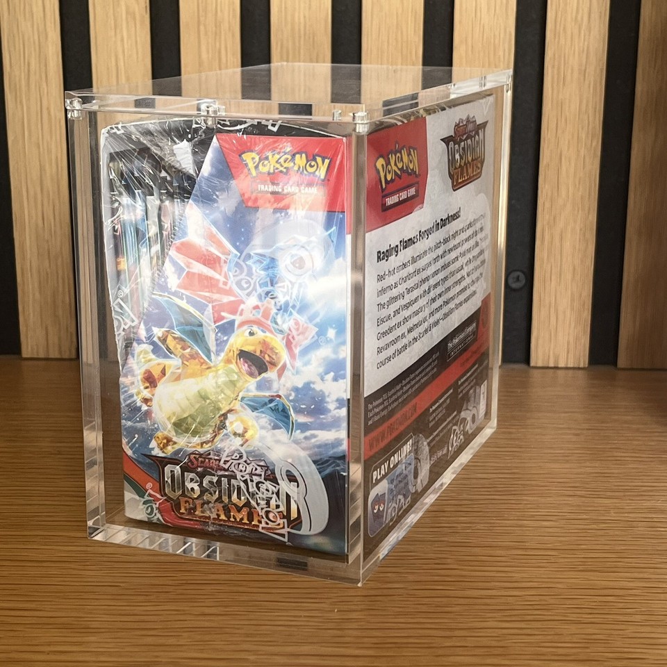 Pokemon Booster Box Acrylic Protective Display Case Magnetic 99% UV ...