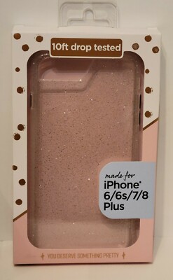 Fellowes Clear/Glitter Cell Phone Case For iPhone 6/6s/7/8 Plus | eBay