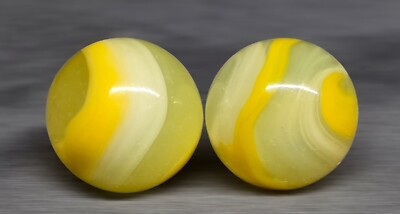 Vintage Akro Agate Lemonade Marble Pair | eBay