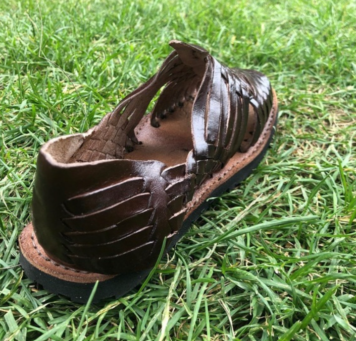 Men’s Brown Leather Huarache Sandals – Handmade Mexican Pachuco Arana ...