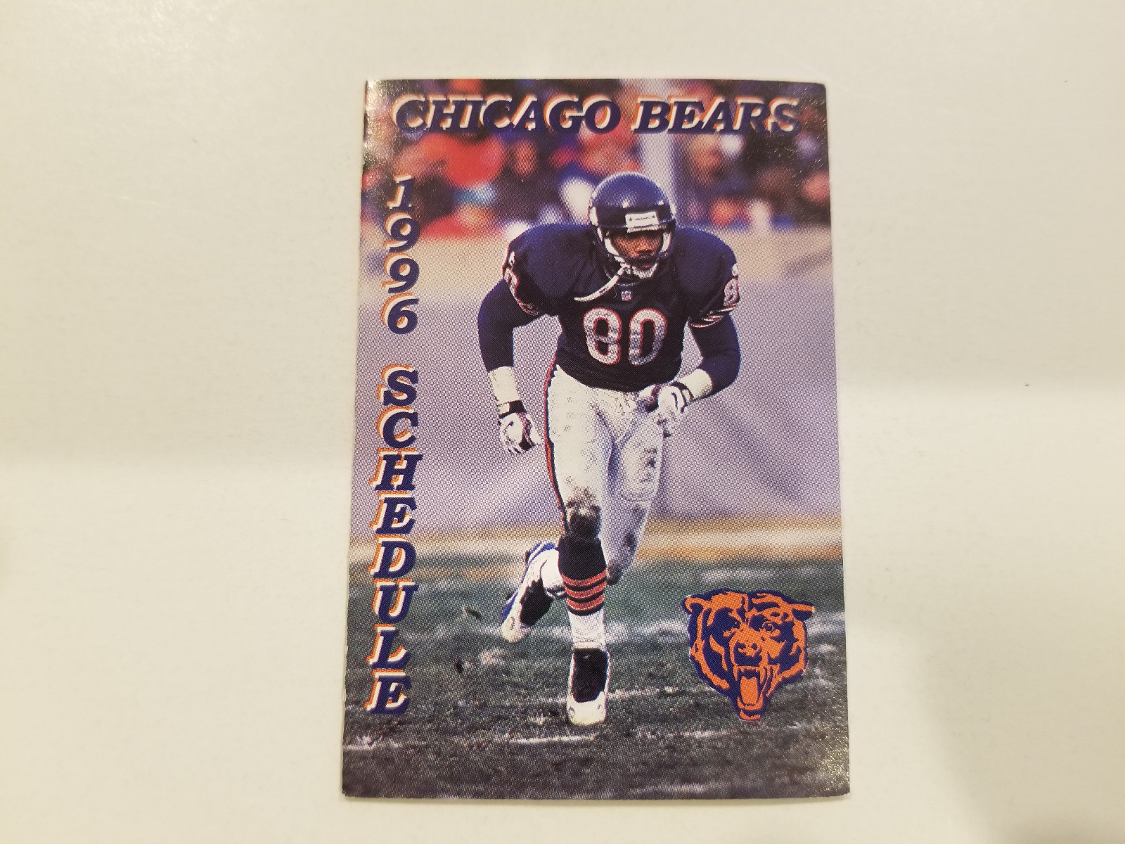 Chicago Bears 1996 NFL Football Pocket Schedule - Coca Cola | eBay