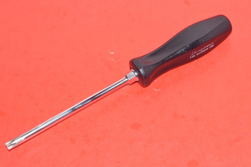 Snap-On T45 Standard TORX Bit Hard PowerGrip Black Handle Screwdriver ...