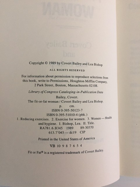 The Fit or Fat Woman by Covert Bailey (1989, Trade Paperback) for sale ...