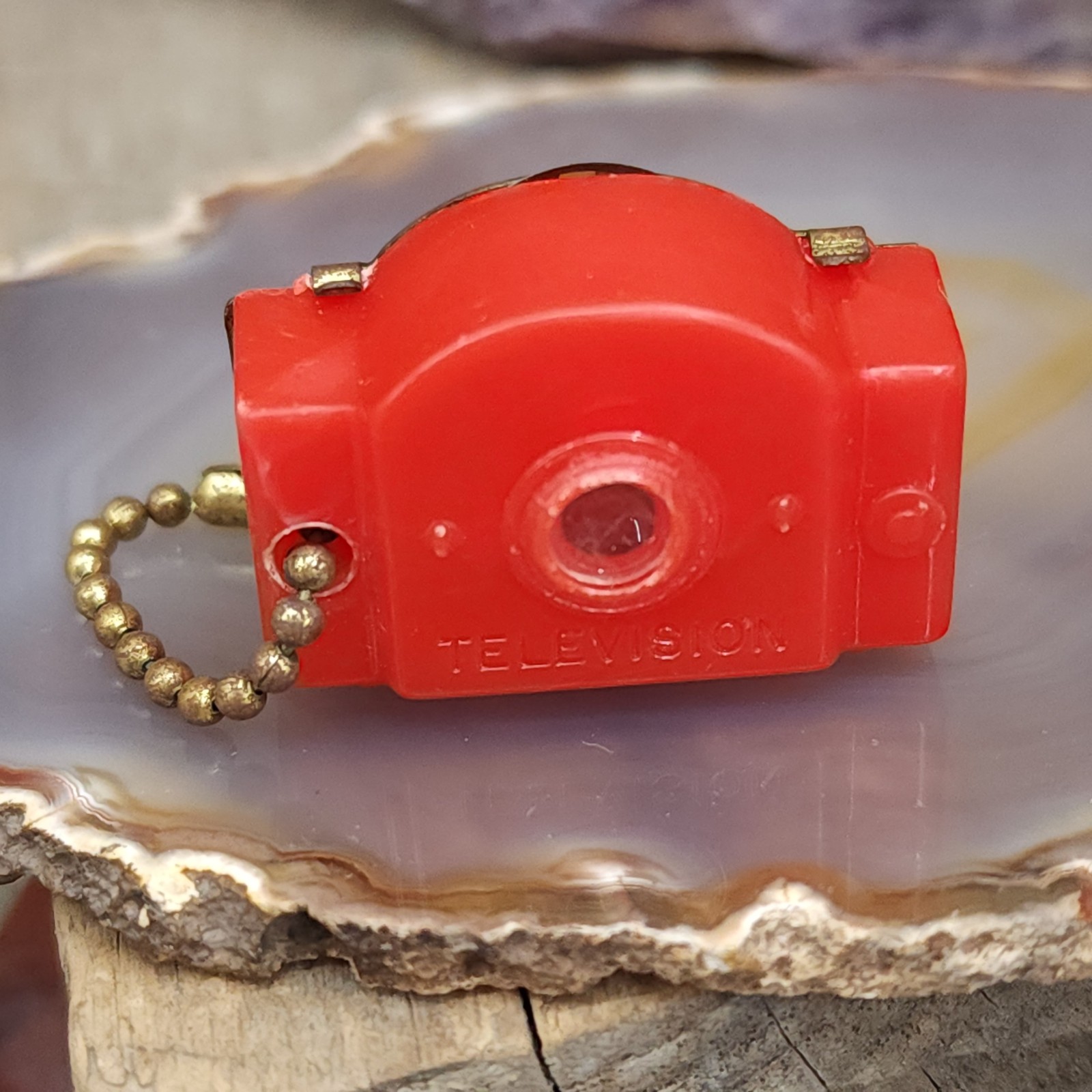 Vintage Television Brand Miniature Camera Keychain Viewer Woody ...