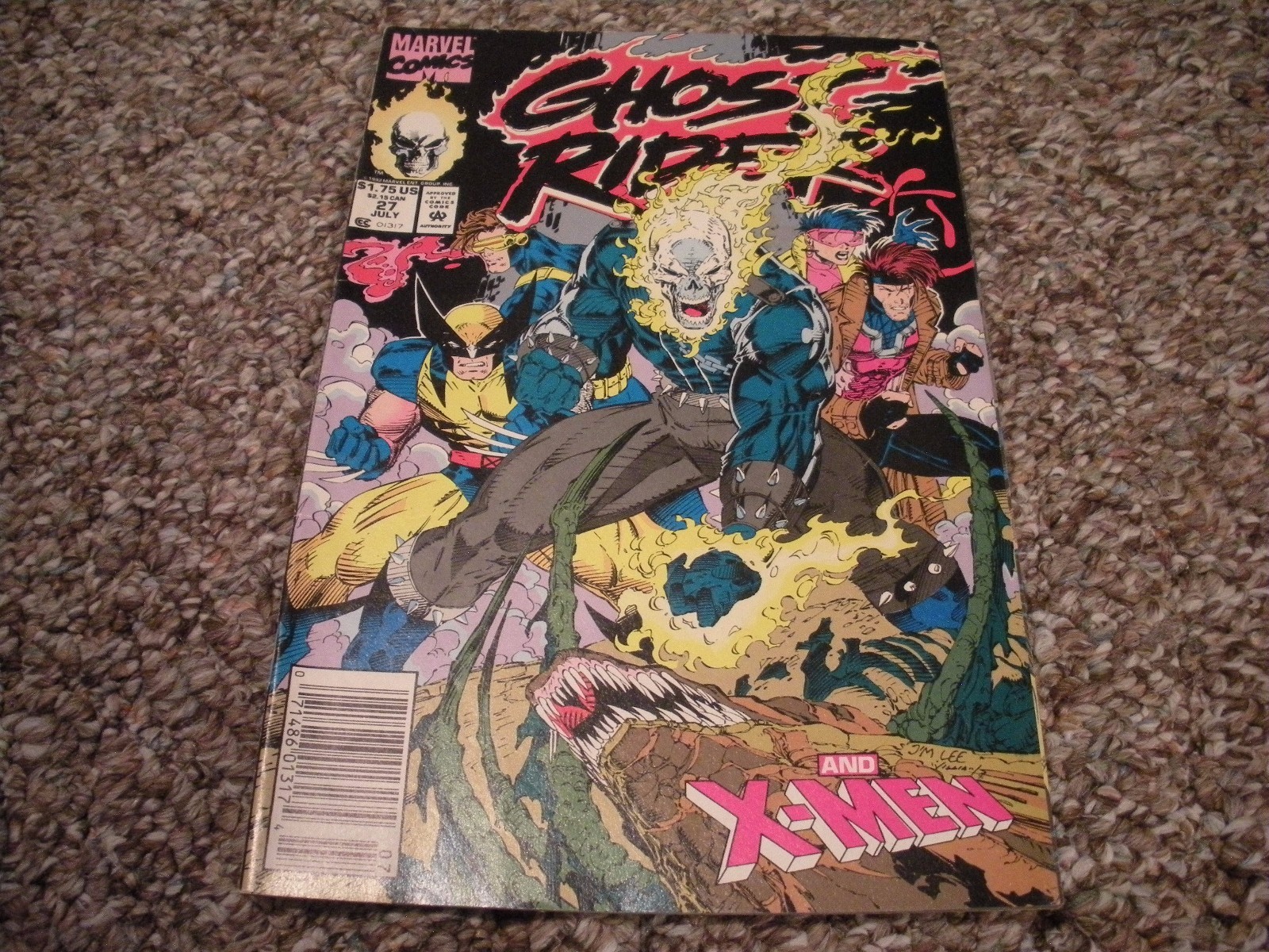 Ghost Rider #27 (1990 Series) Marvel Comics 'Newsstand' FN/VF | eBay