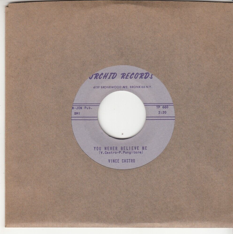 VINCE CASTRO - I FEEL SO GRAND/YOU NEVER BELIEVE ME - ORCHID 45 - GREAT ...