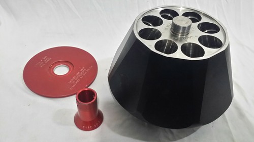 BECKMAN, Type 60 Ti, 60,000 RPM FIXED ANGLE CENTRIFUGE ROTOR sbwh-c009 ...