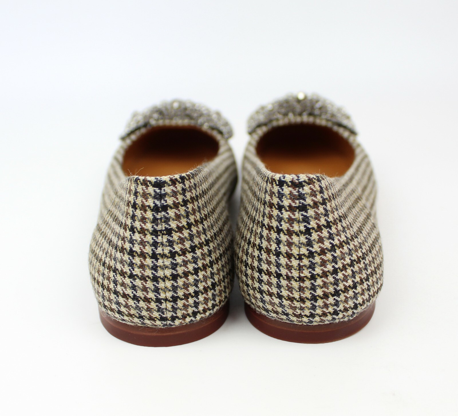 NEW Tory Burch Crystal Bow Houndstooth Ballerina Flat, 7M, MSRP $378 | eBay