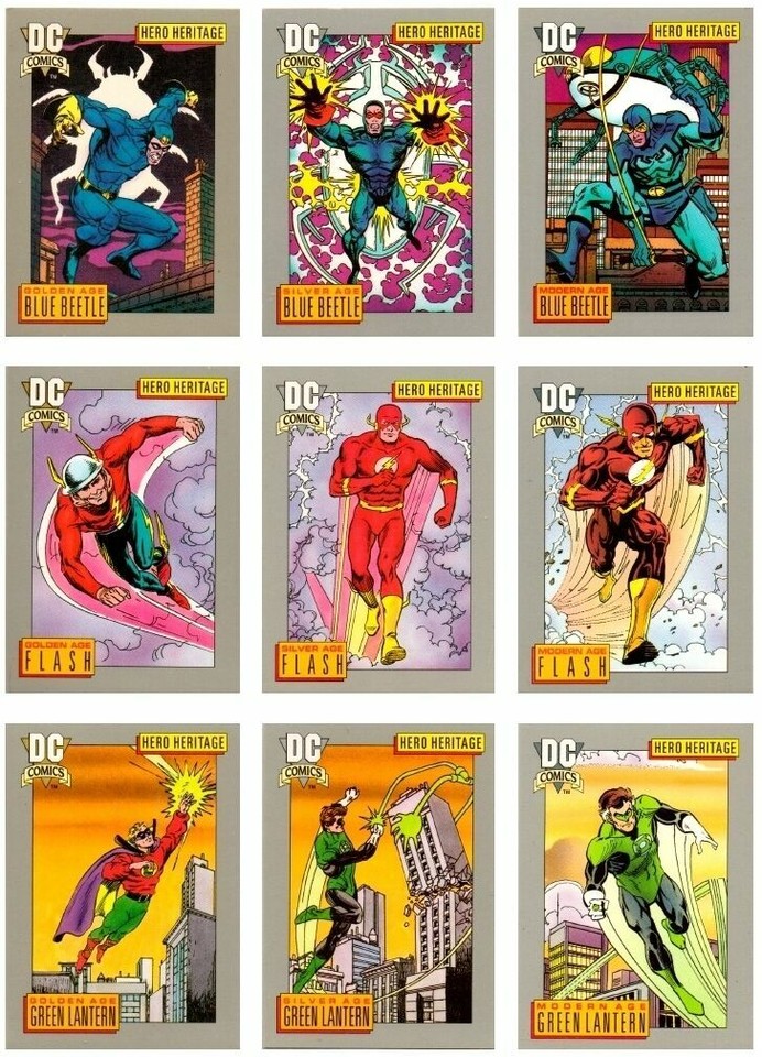 1991 DC Comic Book Cosmic Card Trading Card Set- IMPEL- 180 Cards ...