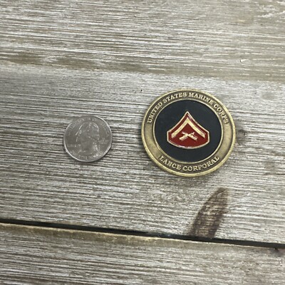 USMC " LANCE CORPORAL " E-3 Rank USMC Challenge Coin | eBay