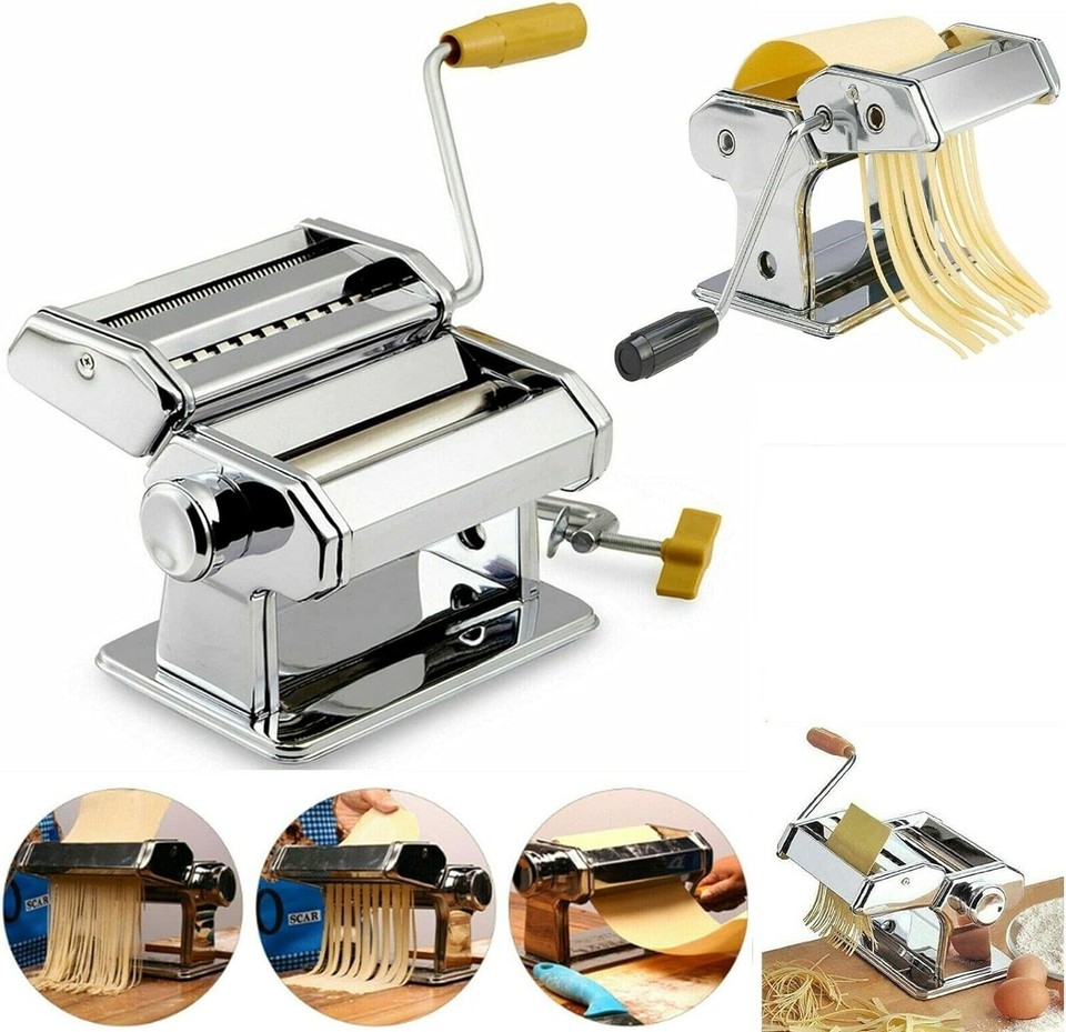 Stainless Steel Pasta Roller Maker Lasagne Spaghetti Tagliatelle ...