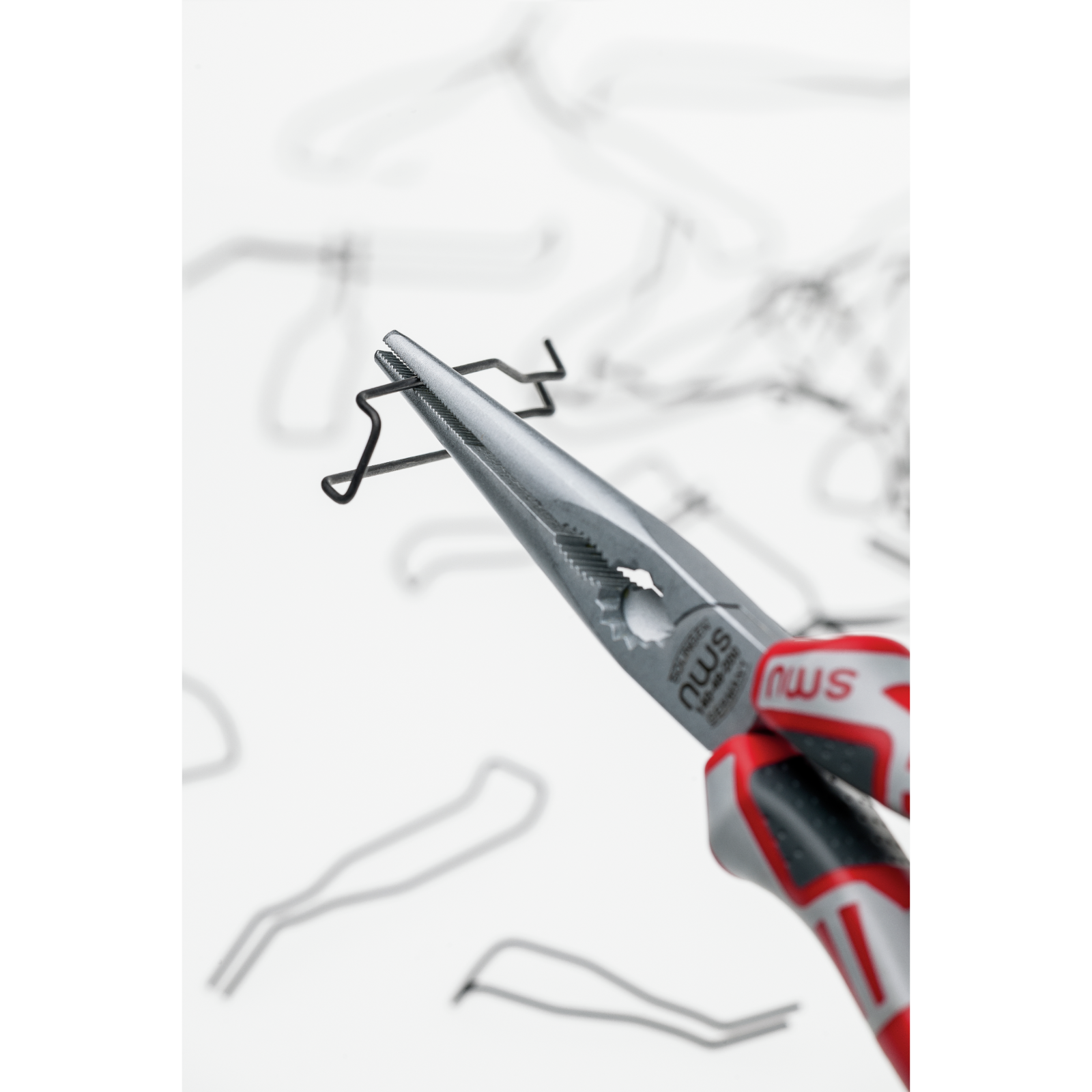 NWS 140-49-205 Snipe Nose Pliers (Radio Pliers), Glare-Free Matte, 205 ...