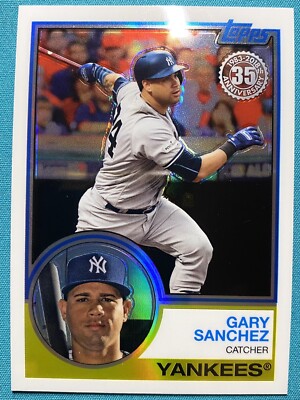 2018 Topps Topps 83 Chrome Silver Promo Series 2 #63 Gary Sanchez ...