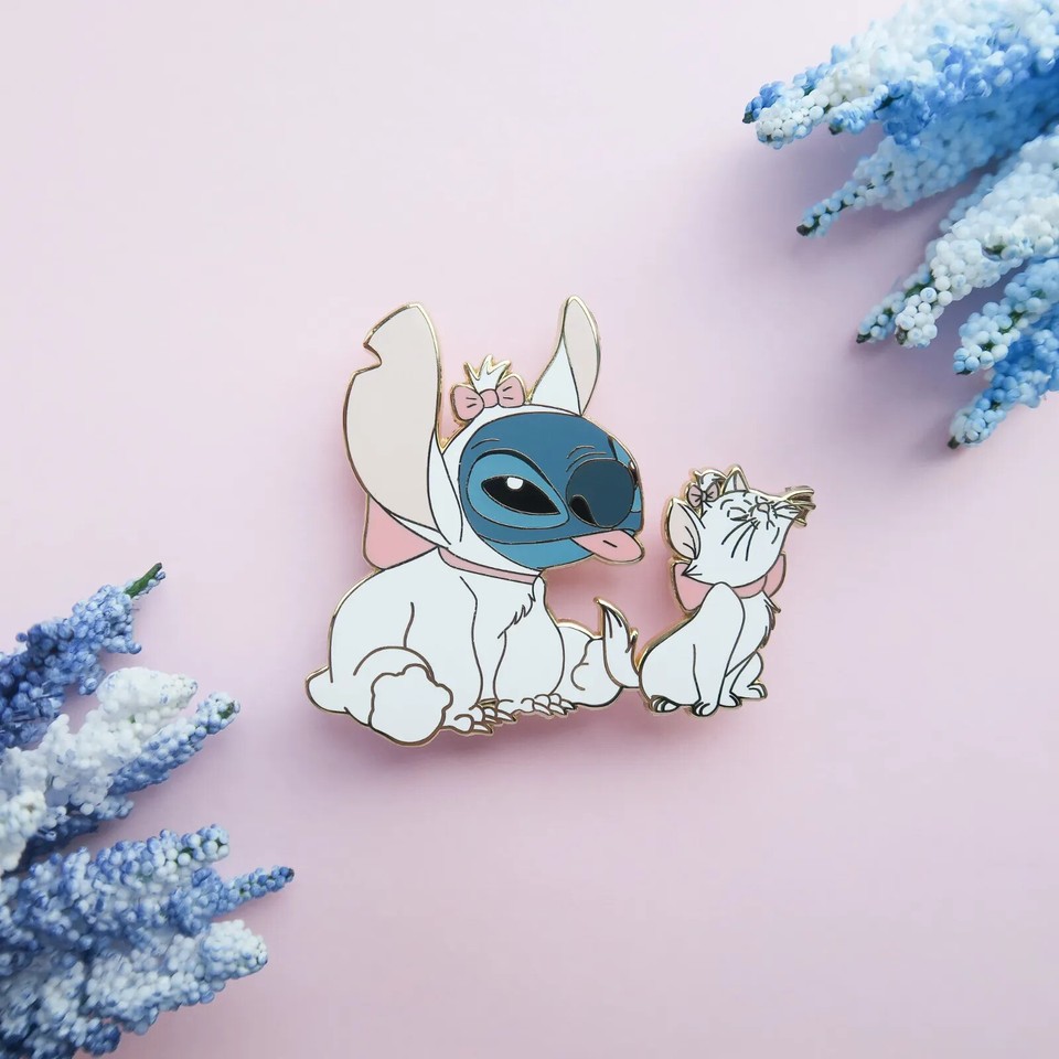 Disney Lilo & Stitch Cartoon Metal Enamel Pin Mashup Collab Character ...