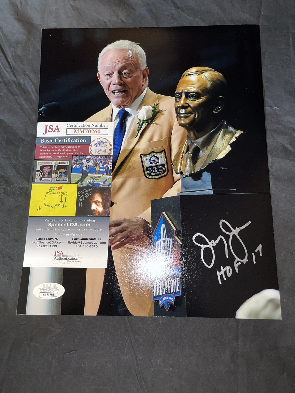 Jerry Jones Autographed Memorabilia | Signed Photo, Jersey ...