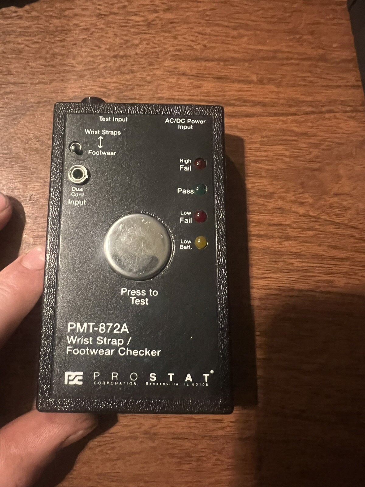 ESD TESTER PMT-872A WRIST STRAP FOOTWEAR STATIC CHECKER | eBay