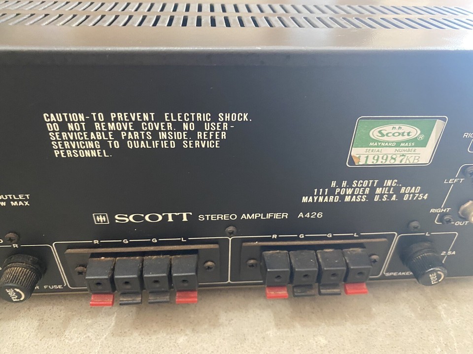 Scott Stereo Amplifier A 426 | eBay