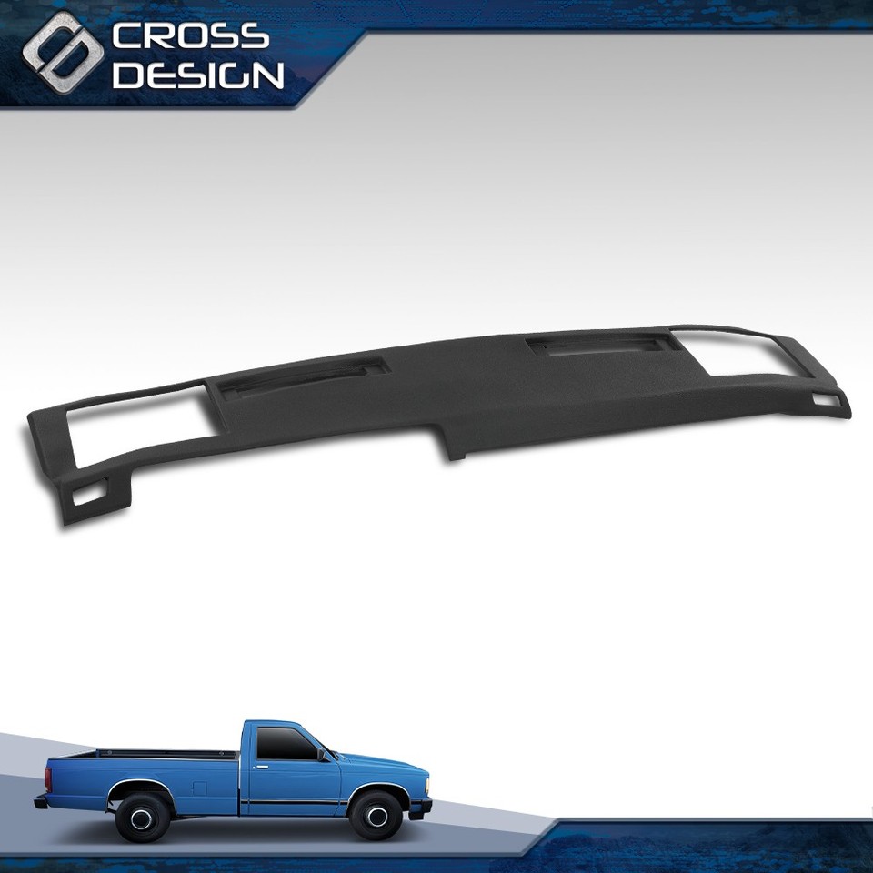 TPE Overlay Black Dash Cover 18-638-BLK Fit For 1986-1993 Chevy S10 GMC ...