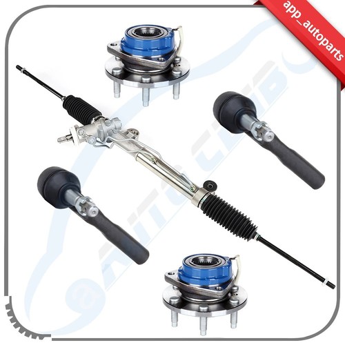 Power Steering Rack And Pinion 267A + Wheel Hub 513236 + Tie Rod Ends ...