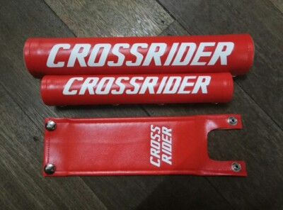 red vinyl CROSSRIDER set custom REPRO padset BMX oldschool vintage RARE ...