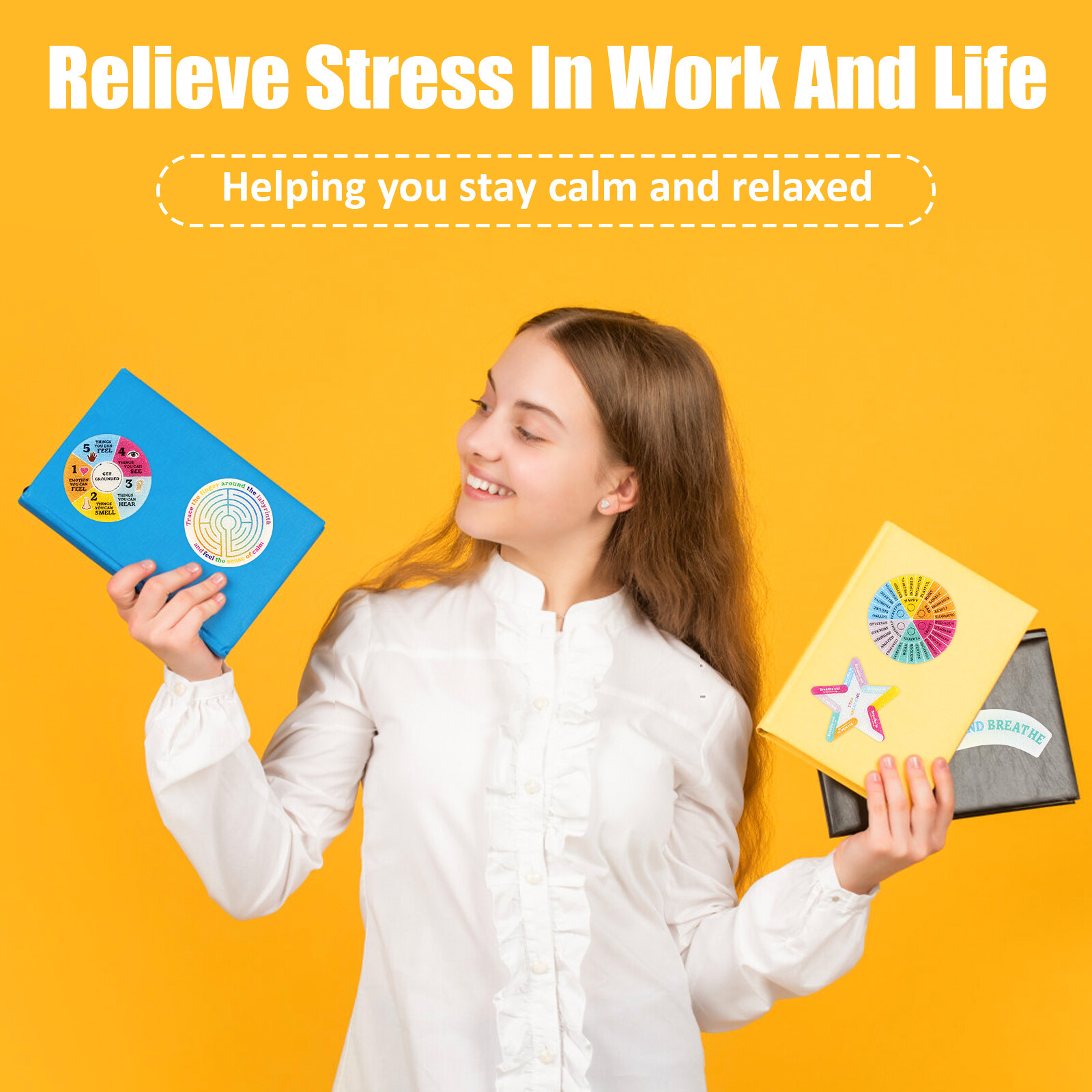 30Pcs Calm Stickers Set 5 Styles Creative Tactile Rough Textured ...