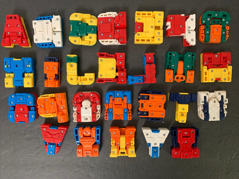 Alpha-Bots Transforming Alphabet Letters Complete Set of 26 Letters | eBay