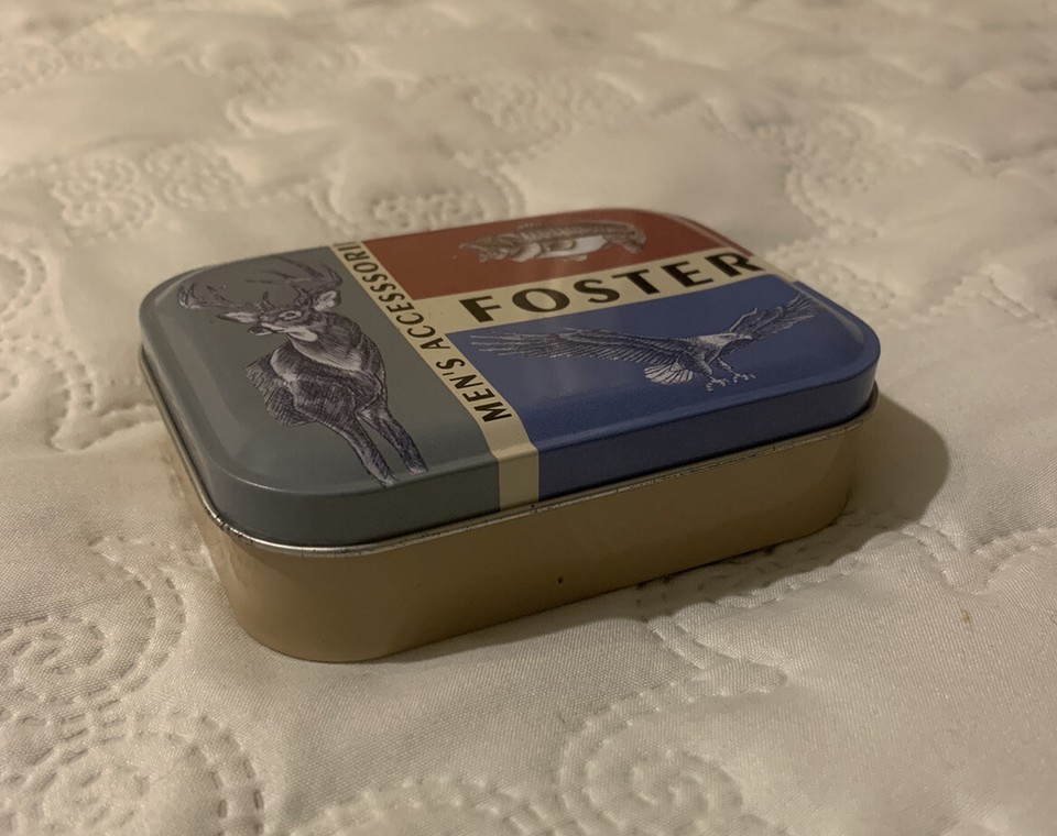 Men’s Accessories Foster Watch Box (Collectors Tin Box) Empty Tin Box ...