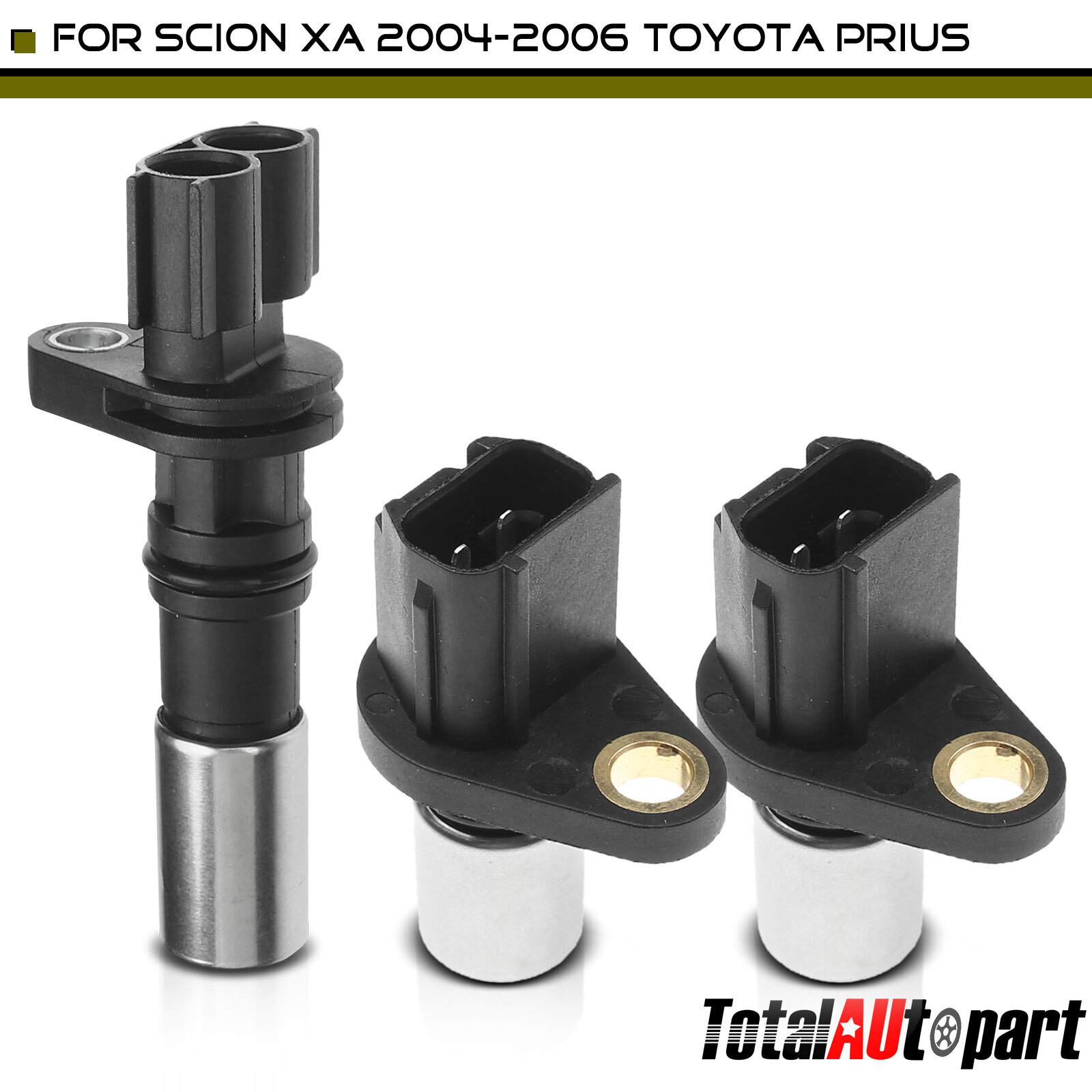 2x Camshaft & 1x Crankshaft Position Sensor for Toyota Prius Yaris Echo ...