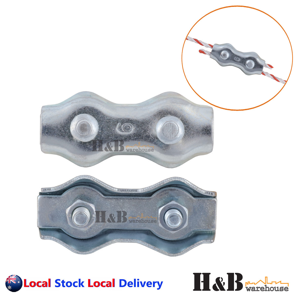 20 Electric Fence Poly Wire Joiner PolyWire Rope Braid Connector ...