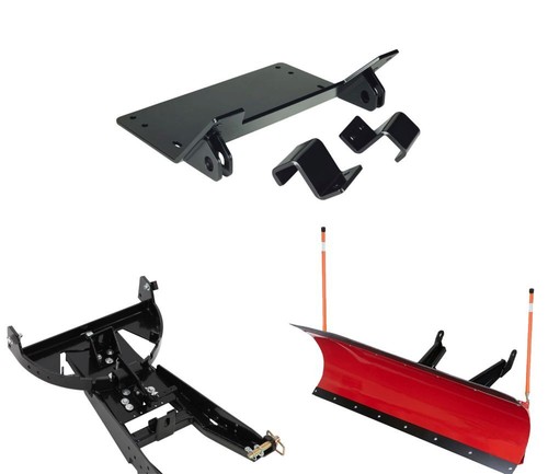 Denali Red 72" Pro Blade UTV Snow Plow Kit For Can-Am Defender Max HD8 ...