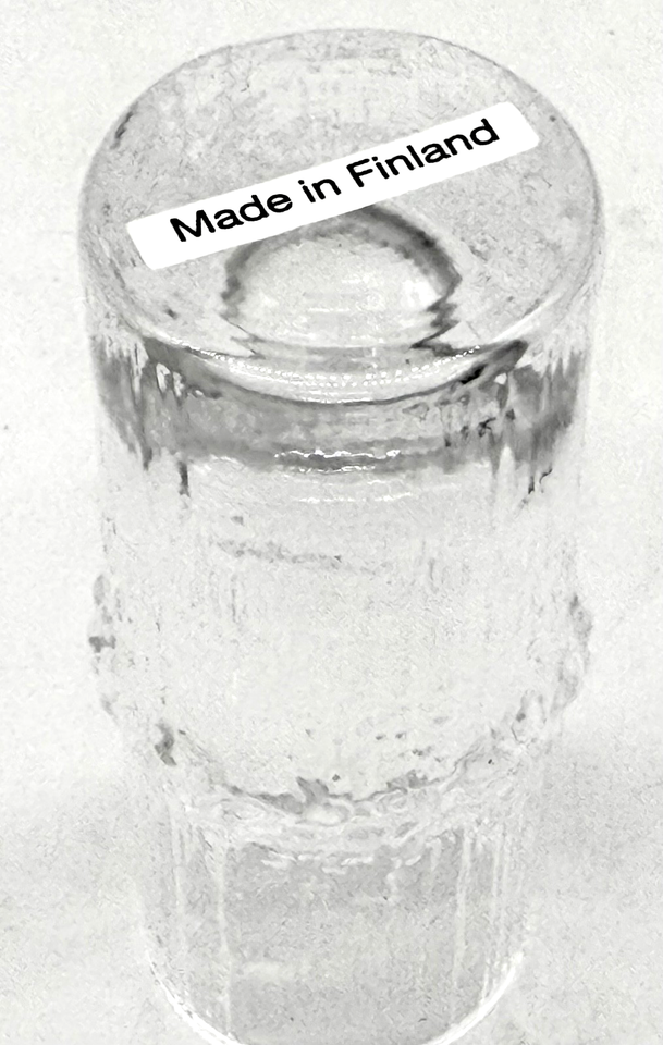 IITTALA NIVA CORDIAL OR SHOT GLASS, ICICLES, FINLAND, EXLNT COND, ORIG ...